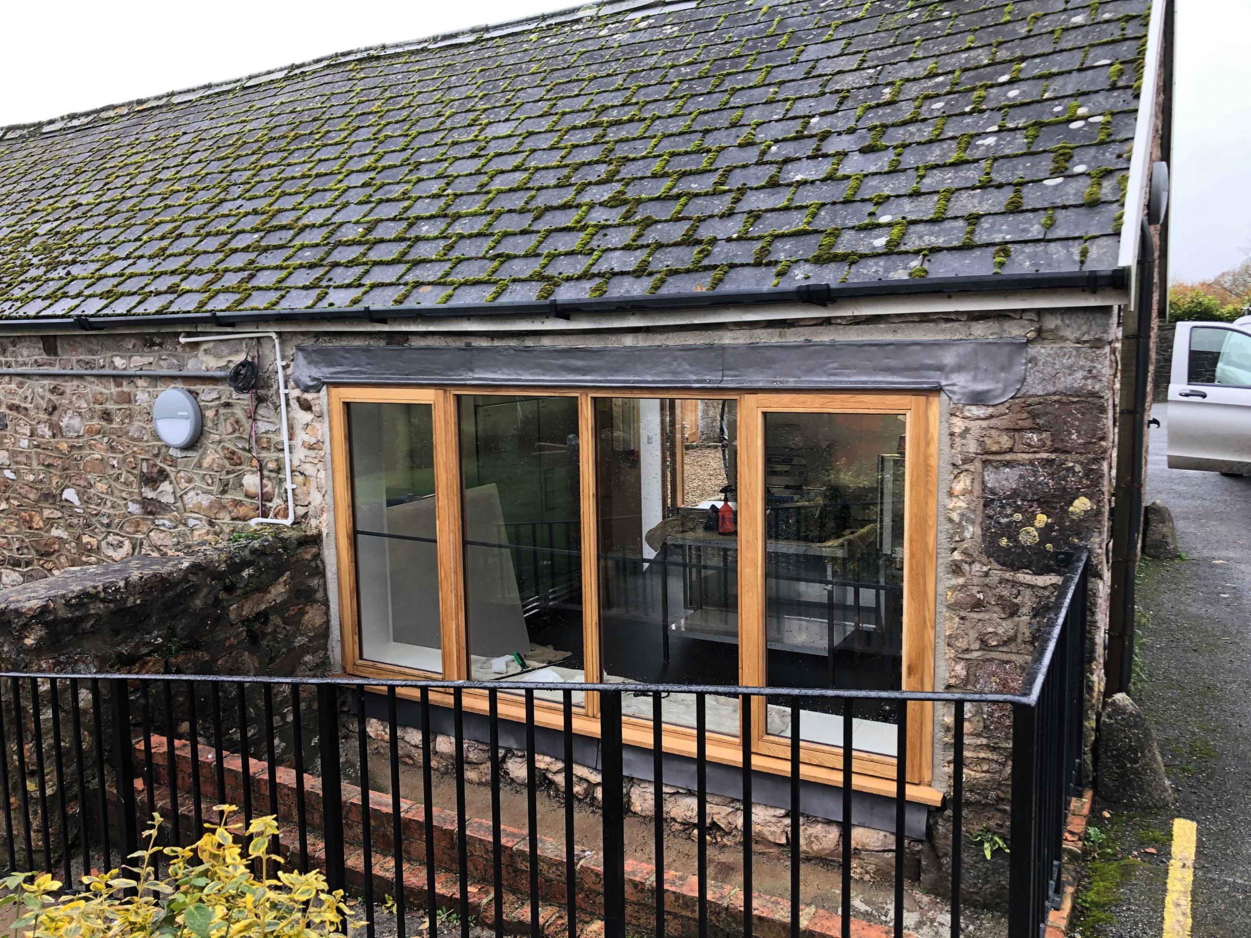 Frosted Kitchen Windows - Devon Window Tinting