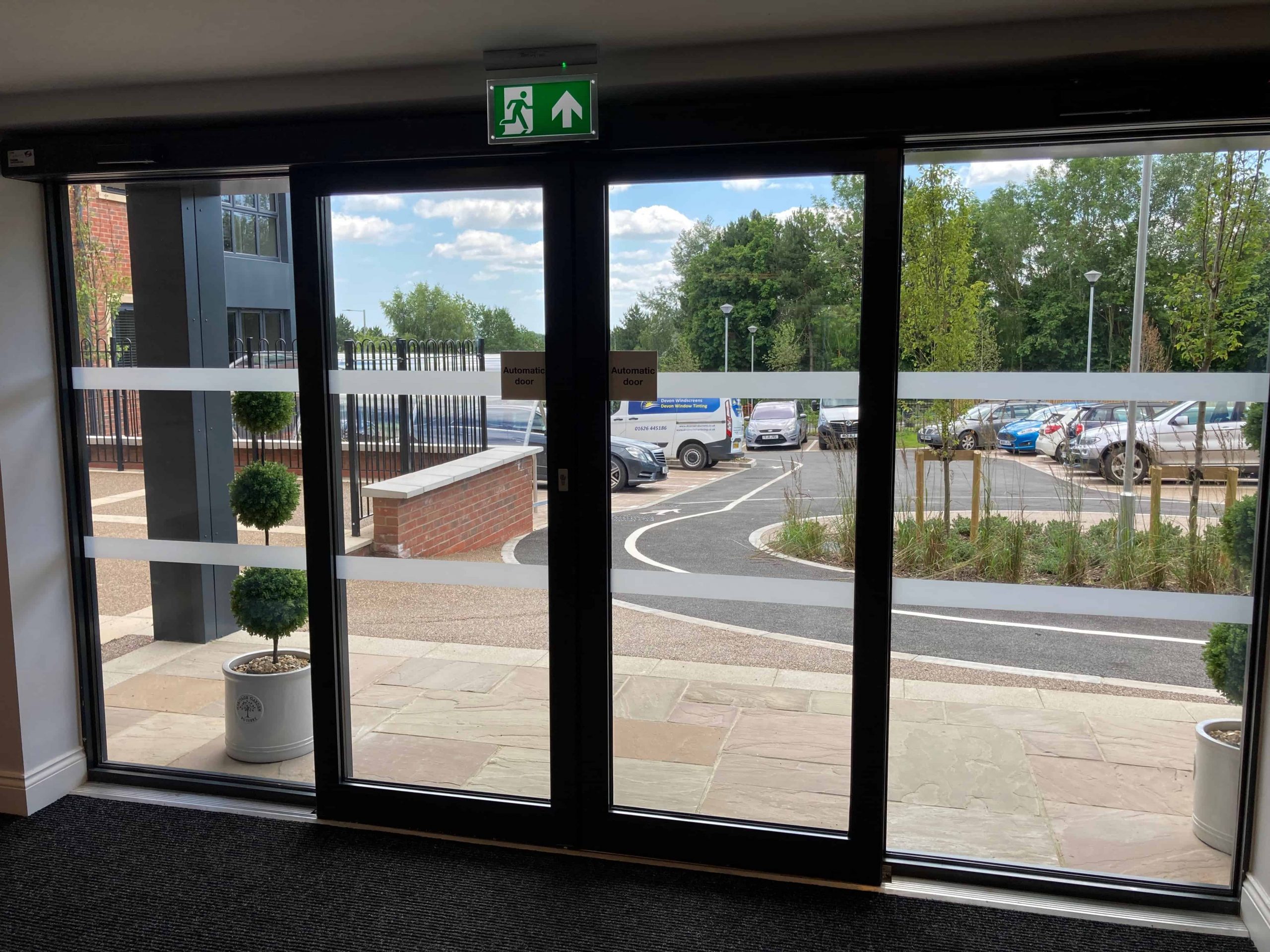 Frosted Window Film for Care Homes - Devon Window Tinting